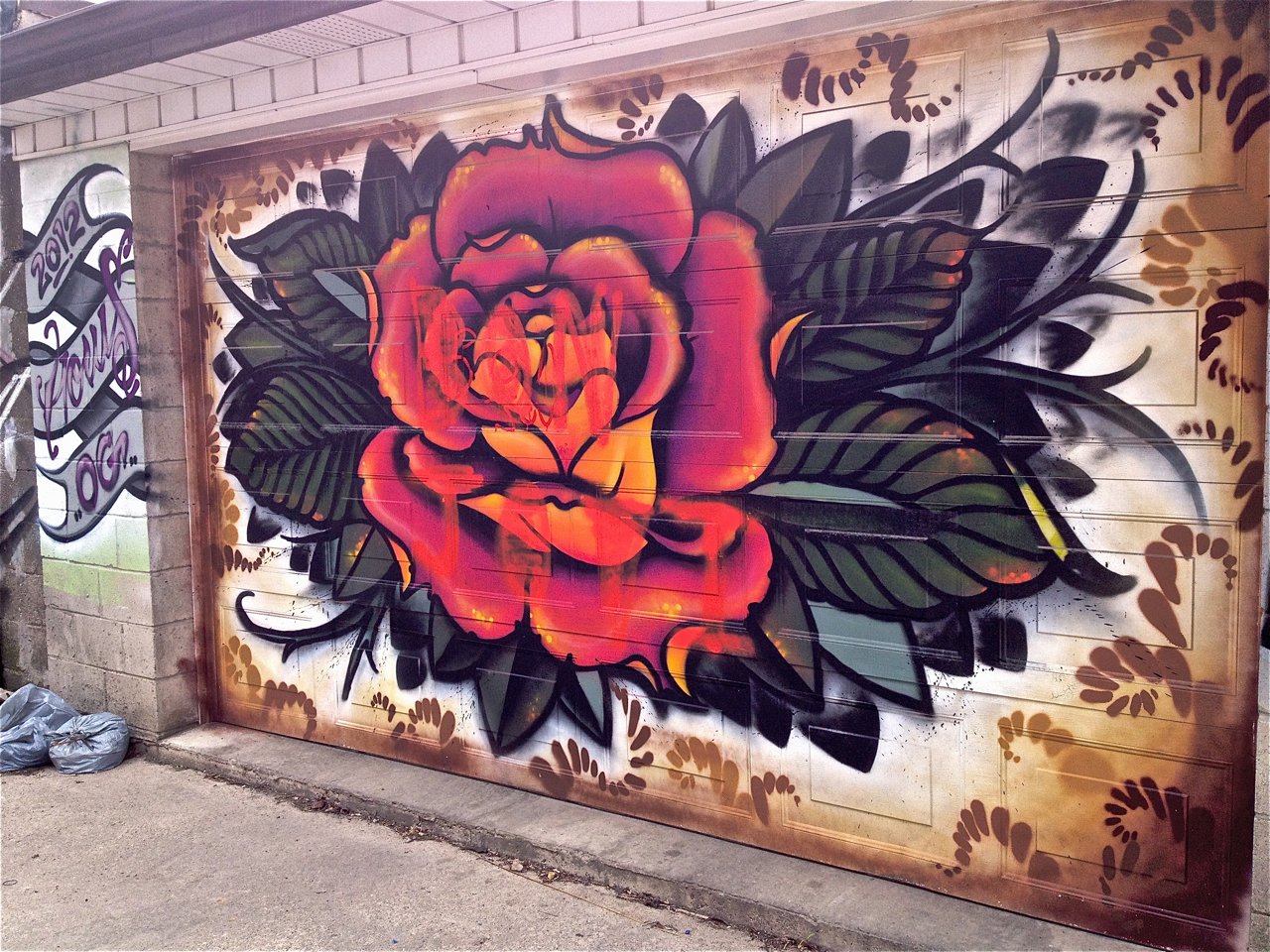 Rose & Red Stag – Graffiti Lux Art & More