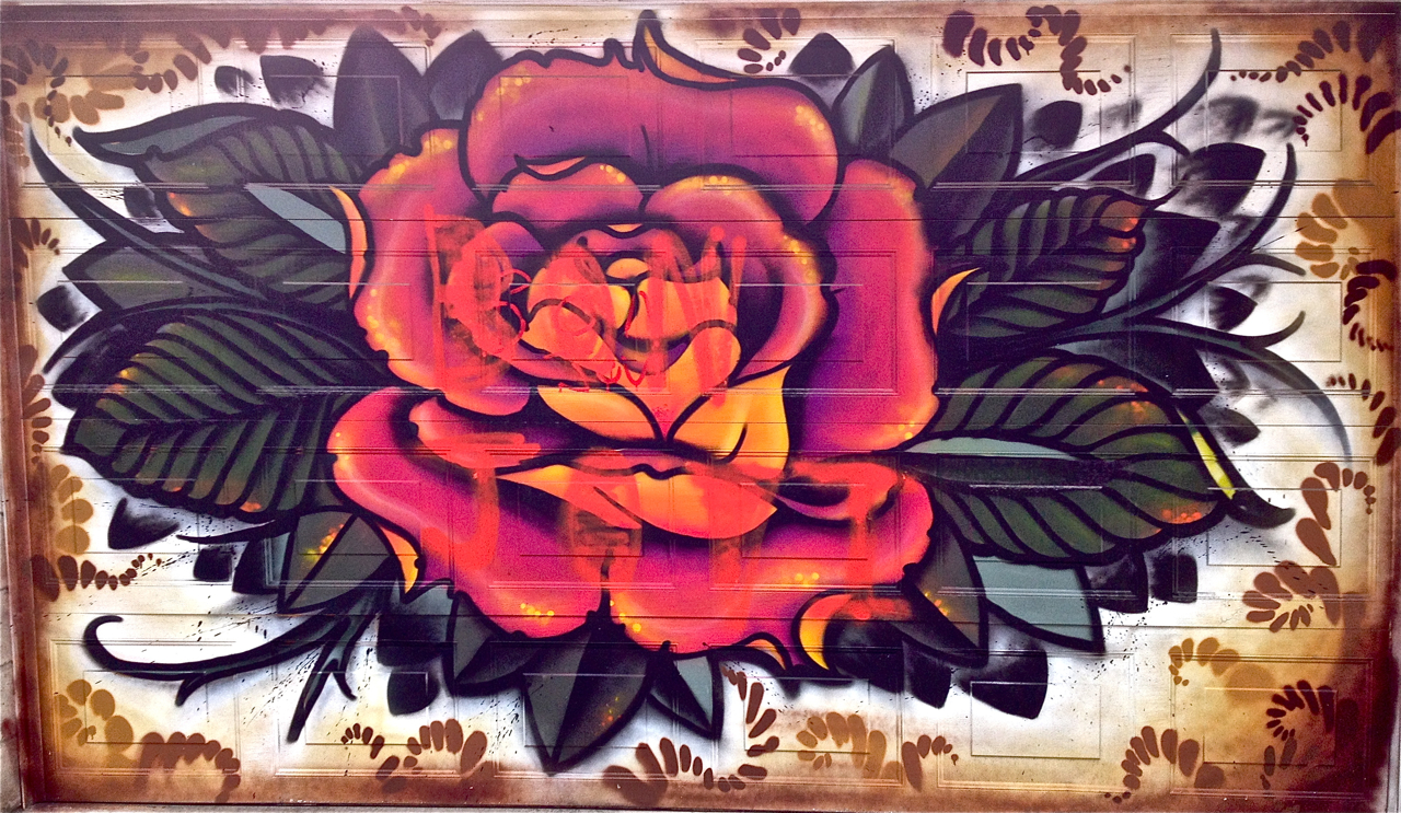 Rose & Red Stag – Graffiti Lux Art & More