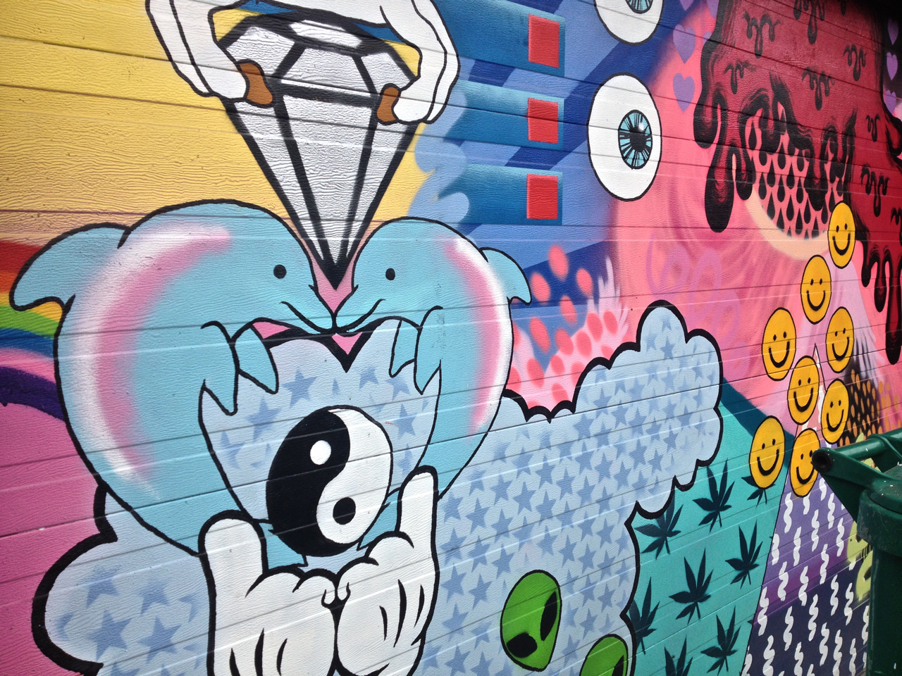 Unicorns Good Luck Door – Graffiti Lux Art & More