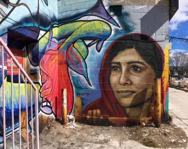Malala Yousafzai – Facing an Alley – Graffiti Lux Art & More