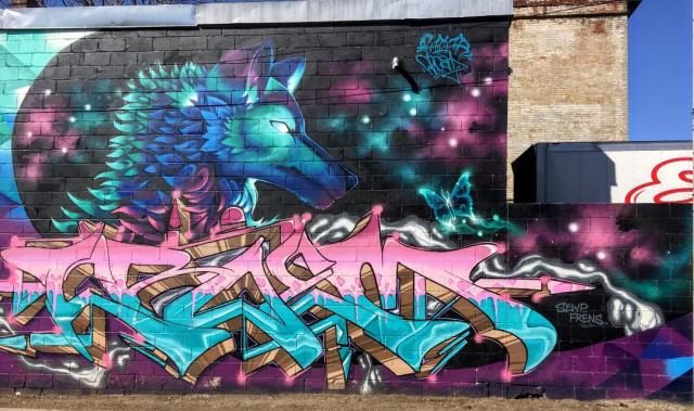 Blue Wolf – Graffiti Lux Art & More