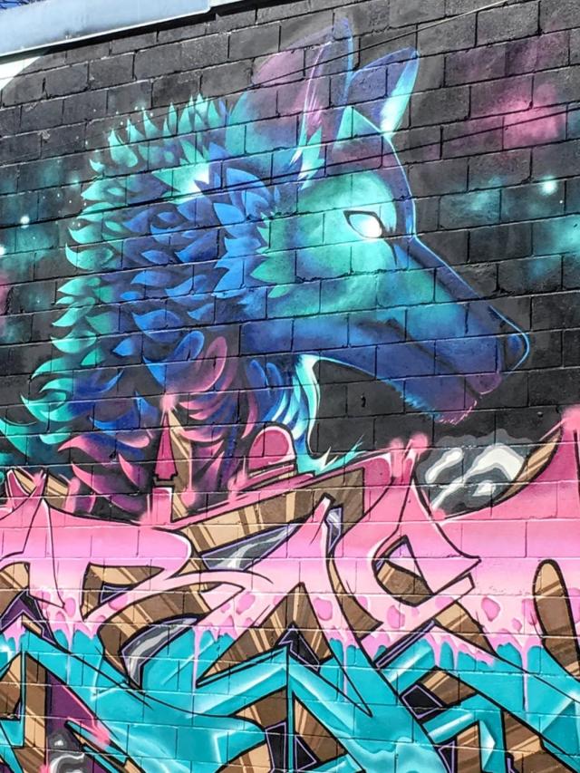 Blue Wolf – Graffiti Lux Art & More